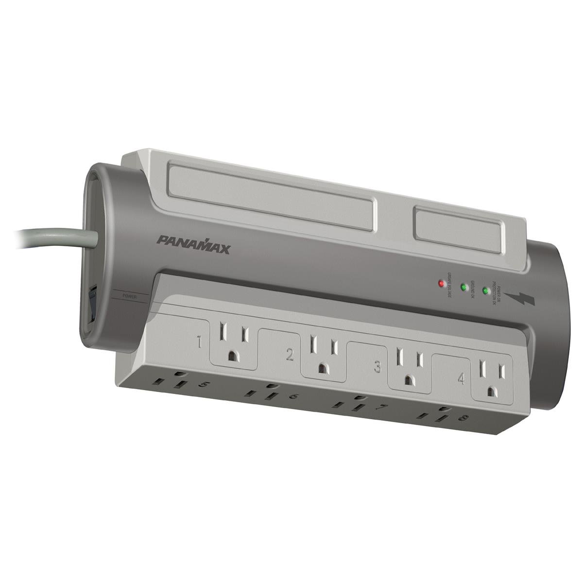 Panamax M8-EX 8 AC Outlet Surge Protector - Silver