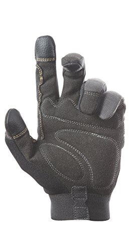 Custom Leathercraft125M Handyman Flex Grip Work Gloves, Shrink Resistant, Improved Dexterity, Tough, Stretchable, Excellent Grip