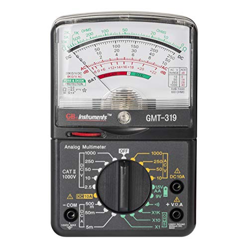 Gardner Bender GMT-319 Multimeter Tester, RJ-45 & RJ-11, 7 Function / 19 Range 1000V Black