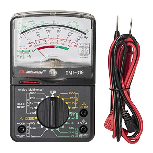 Gardner Bender GMT-319 Multimeter Tester, RJ-45 & RJ-11, 7 Function / 19 Range 1000V Black