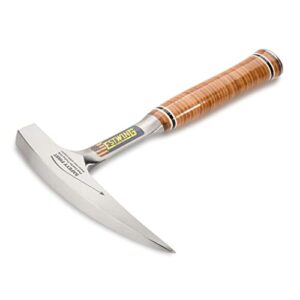 ESTWING Rock Pick - 22 oz Geology Hammer with Pointed Tip & Genuine Leather Grip - E30