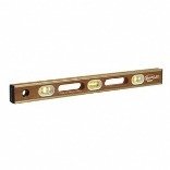 kraft tool sl12ab24 sands professional brass bound mahogany level, 6 vials, 24-inch