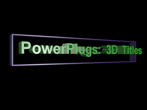 PowerPlugs: 3D Titles for PowerPoint Volume 2