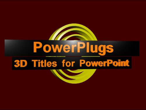 PowerPlugs: 3D Titles for PowerPoint Volume 2