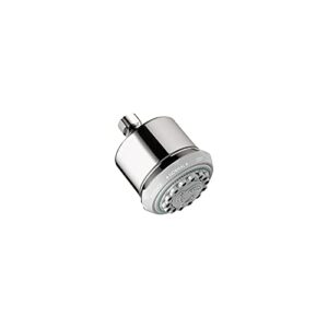 hansgrohe clubmaster 4-inch easy clean easy install showerhead modern 3-spray full, pulsating massage, soft spray with quickclean in chrome, 28496001