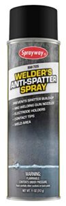 sprayway industrial welder's anti-spatter spray, 11 oz. can, 1 count (sw725)