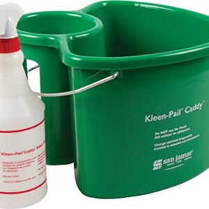 San Jamar KP500 Kleen-Pail Commercial Cleaning Caddy System, Green