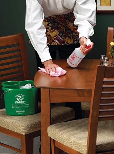 San Jamar KP500 Kleen-Pail Commercial Cleaning Caddy System, Green