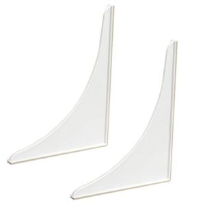 ez-flo 7 x 9 inch white bathroom shower splash guard, pack of 2, 15261