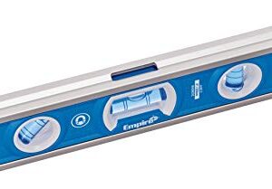 Empire Level EM81.9G 9 Inch Magnetic Torpedo Level w/Overhead Viewing Slot (Made in USA), Silver/White/Blue