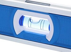 Empire Level EM81.9G 9 Inch Magnetic Torpedo Level w/Overhead Viewing Slot (Made in USA), Silver/White/Blue