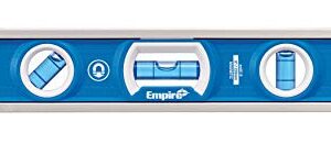 Empire Level EM81.9G 9 Inch Magnetic Torpedo Level w/Overhead Viewing Slot (Made in USA), Silver/White/Blue