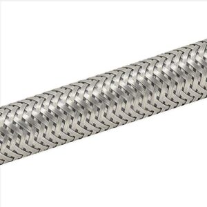 Eastman 12 Inch Flexible Toilet Connector, Stainless Steel Braided Hose with 7/8 Inch Ballcock Nuts, 3/8 Inch Compression, 48088