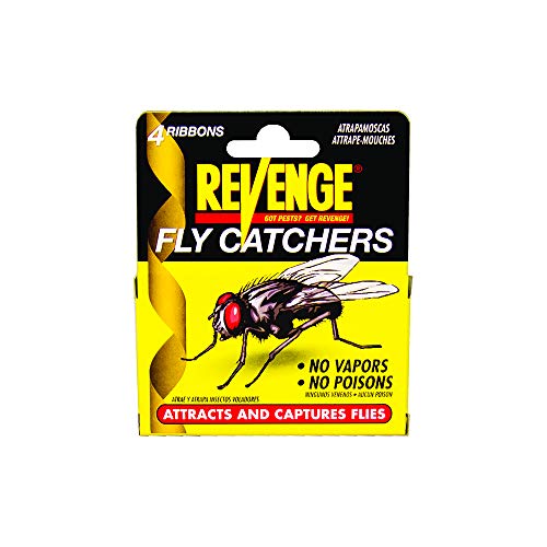 Bonide 46100 076807000505 Fly Catcher Ribbon (4 Pack), 1 Pack, Brown/A