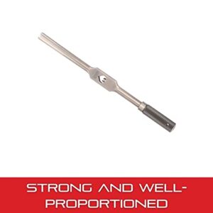 Starrett Tap Wrench with Tempered Gripping Surfaces - 1/4-5/8" (6.35-16mm) Capacity Tap Size, 12" (300mm) Body Length, 5/32-3/8" (4-9.5mm) Square Shank - 91C