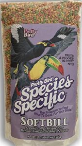 pretty bird international softbill select with fructose 3lb