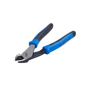 Klein Tools J2000-48 Pliers, Diagonal Cutting Pliers with Angled Head, Heavy-Duty to Cut ACSR, Screws, Nails, and most Hardened Wire, 8-Inch