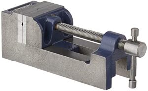 palmgren drill press vise, 2 7/16 in w, open 2.5 d, gray