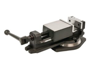 palmgren mvs40 milling machine vise with swivel base, 4 inches, dark grey