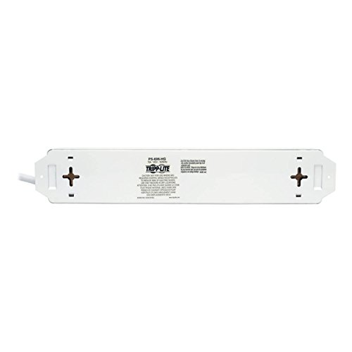 Tripp Lite 6 Outlet Medical-Grade Power Strip, UL1363 NOT for Patient-Care Vicinity, 6ft Cord w/ 5-15P-HG Plug (PS-606-HG) White