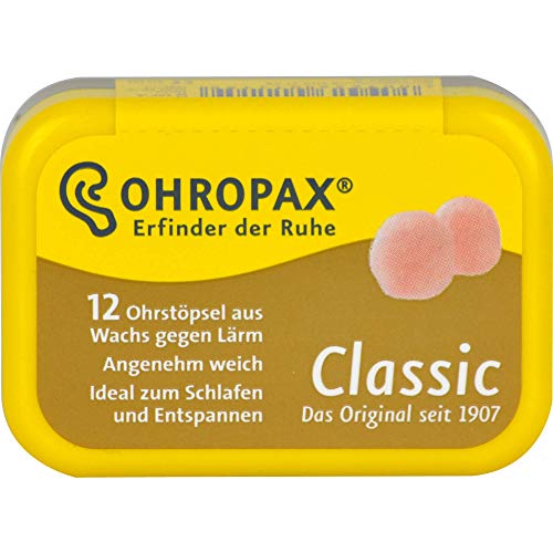 Ohropax Wax Ear Plugs, 12 Plug