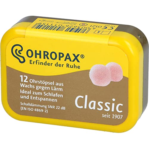 Ohropax Wax Ear Plugs, 12 Plug