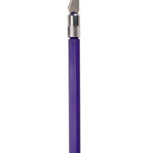 Excel Blades K30 Hobby Knife with Hexagonal Anti Roll Design, American Made Light Weight Craft Knife (Purple)