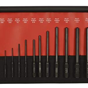 Mayhew 62254 Pro Pilot Punch Kit, 12-Piece