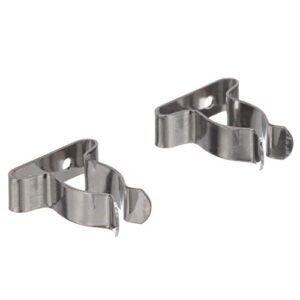 Seachoice Spring Clamps, Pack of 2, Polished Stainless Steel, 5/8-1.25 In.