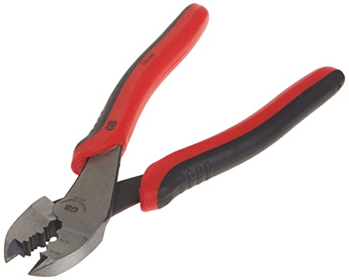 Gardner Bender GS-388 Electrical Pliers, Crimper & Cutter, Comfort Grip, Aluminum & Copper Wire, Hand Tool, 8 in. , Red