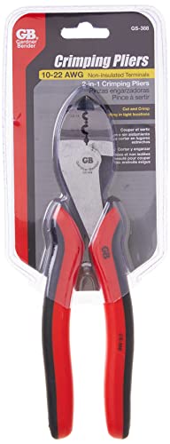 Gardner Bender GS-388 Electrical Pliers, Crimper & Cutter, Comfort Grip, Aluminum & Copper Wire, Hand Tool, 8 in. , Red