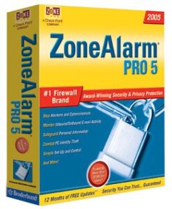 zonealarm pro 5 firewall + privacy protection