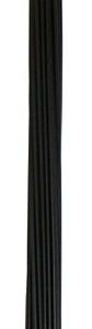 Polypropylene Rod, 1/8" Diameter, 30 Ft, Black