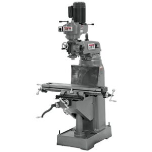 jet jvm-836-1 step pulley milling machine, 1-1/2 hp (690036)