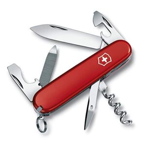 victorinox swiss army sportsman pocket knife (red), 84 mm