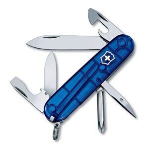 victorinox swiss army multi-tool, tinker pocket knife, sapphire, 91mm