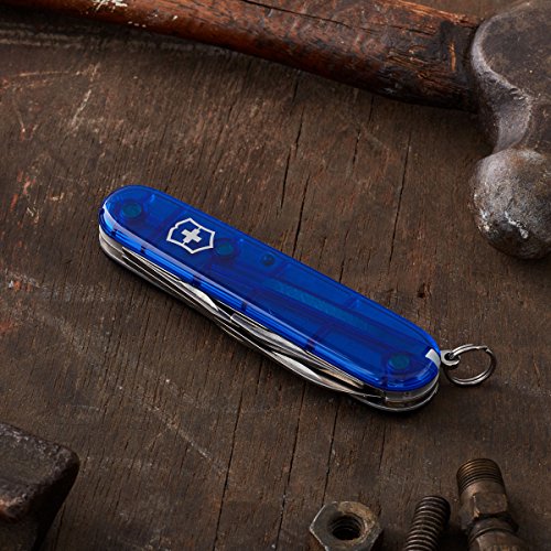 Victorinox Swiss Army Multi-Tool, Tinker Pocket Knife, Sapphire, 91mm