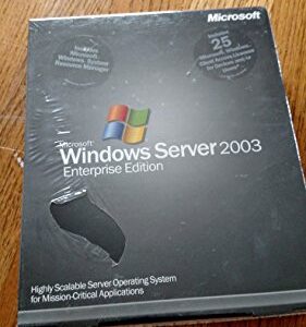 Microsoft Windows Server Enterprise 2003 64 Bit - 25 Client Old Version