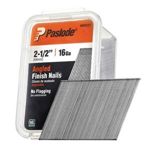 paslode, finishing nail, 650232, 20 degree angled galvanized, 16 gauge, 2,000 per box, 2 1/2 inch