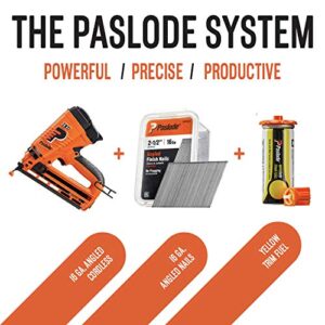 Paslode, Finishing Nail, 650232, 20 Degree Angled Galvanized, 16 Gauge, 2,000 per Box, 2 1/2 inch