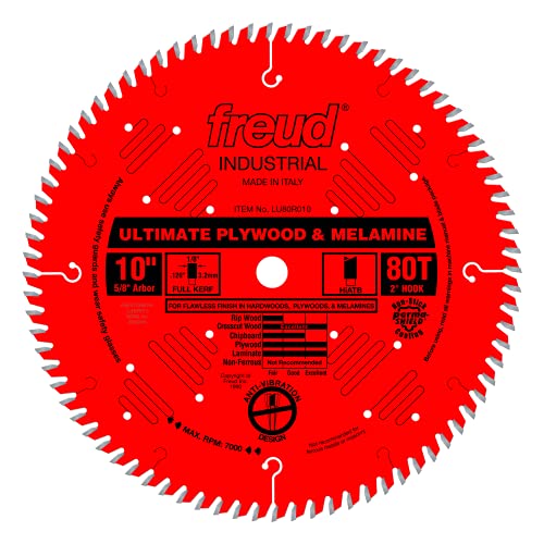 Freud LU80R010: 10" Ultimate Plywood & Melamine Blade