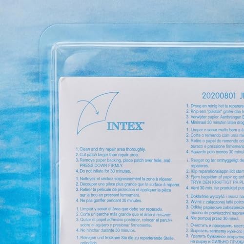 Intex Wet Vinyl Plastic Repair Patch. 6 Count