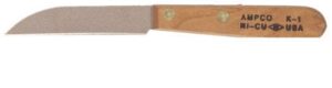 ampco safety tools k-1 common knife , non-sparking, non-magnetic, corrosion resistant, 3-1/8" blade