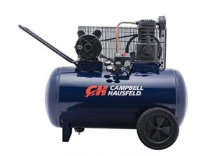 air compressor, 30-gallon horizontal tank, portable, single-stage, 10.2cfm, 3.7hp, 1 phase (campbell hausfeld vt6271)