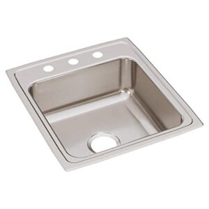 Elkay LR20223 Lustertone Classic Single Bowl Drop-in Stainless Steel Sink