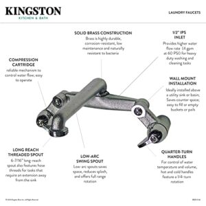 Kingston Brass KF202 Laundry Faucet, Polished Chrome