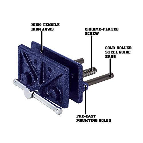 Wilton 176 Woodworking Vise, 6-1/2' Jaw Width, 4-1/2' Jaw Opening (33176)