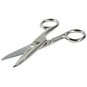 Klein Tools 2100-5 Electrician Scissors for Heavy-Duty Cutting, Corrosion Resistant, 5-1/4-Inch