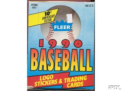 1990 Fleer Baseball Cards Box (36 packs/box, possible Sosa Rookie!)