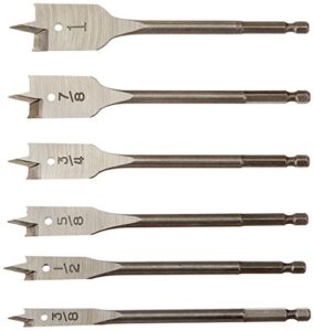 milwaukee electric tool 49-22-0071 6" spade bit kit, 6 piece